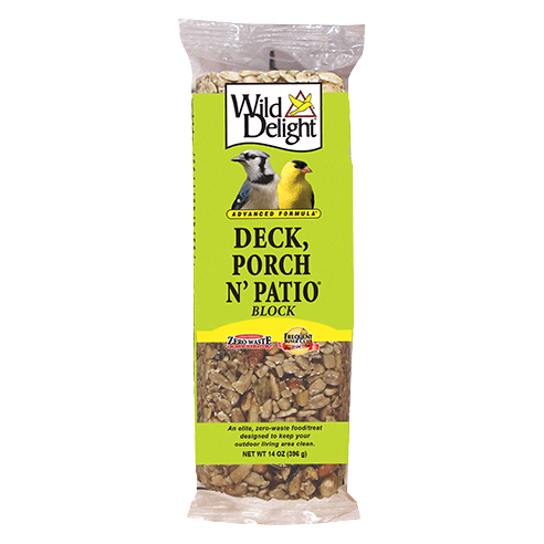 Wild Delight Deck, Porch N Patio Bird Food Block, 14oz — Mackey's