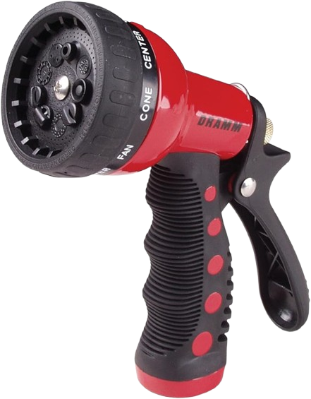 Dramm Revolver 9-Pattern Spray Nozzle, Red — Mackey's