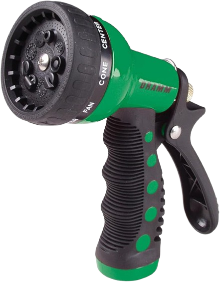 Dramm Revolver 9-Pattern Spray Nozzle, Green — Mackey's