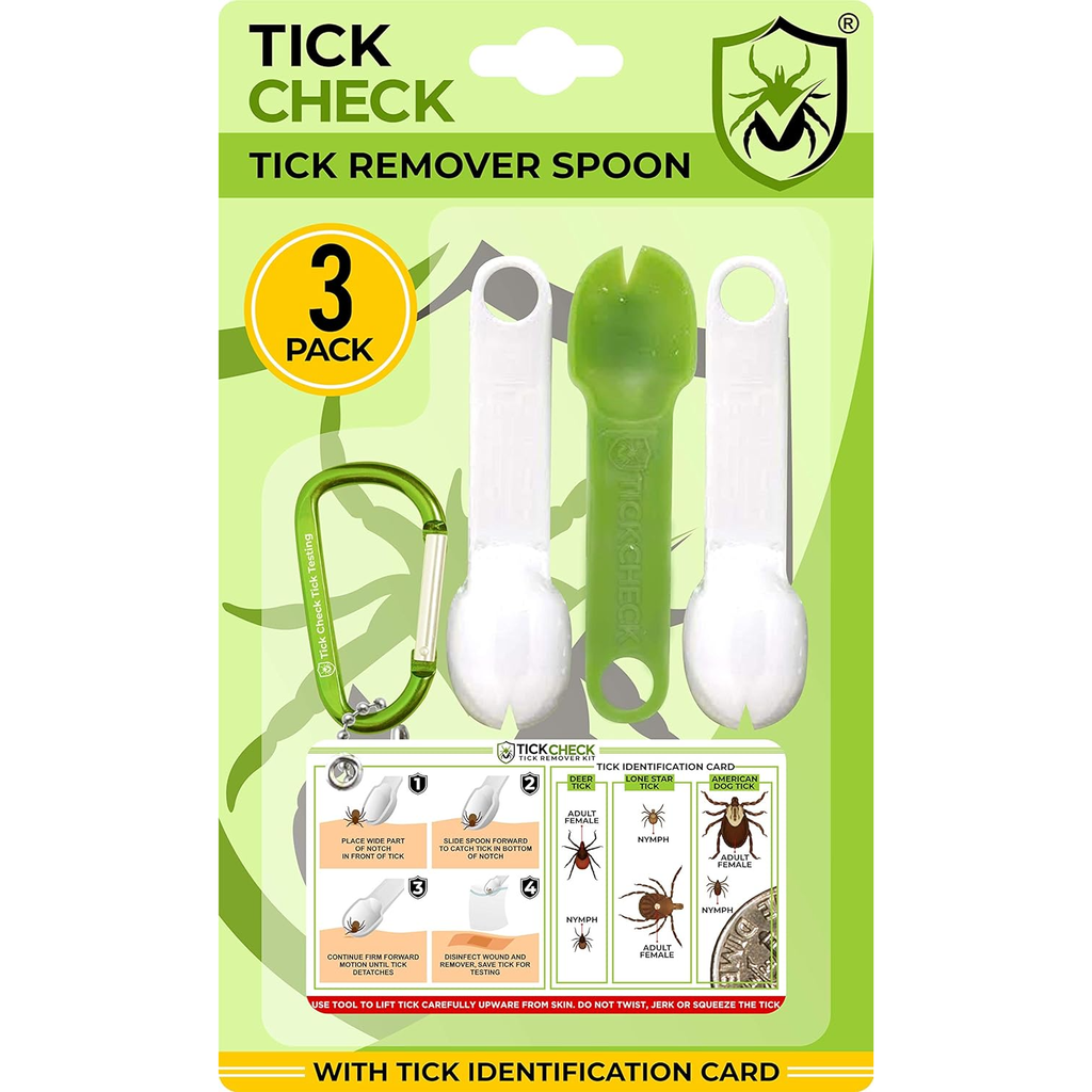TickCheck Tick Remover Spoon 3 Pack- 12pc Hang Strip Display — Mackey's