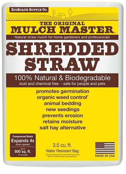 Mulch Master Shredded Straw, 3.5 cu ft — Mackey's