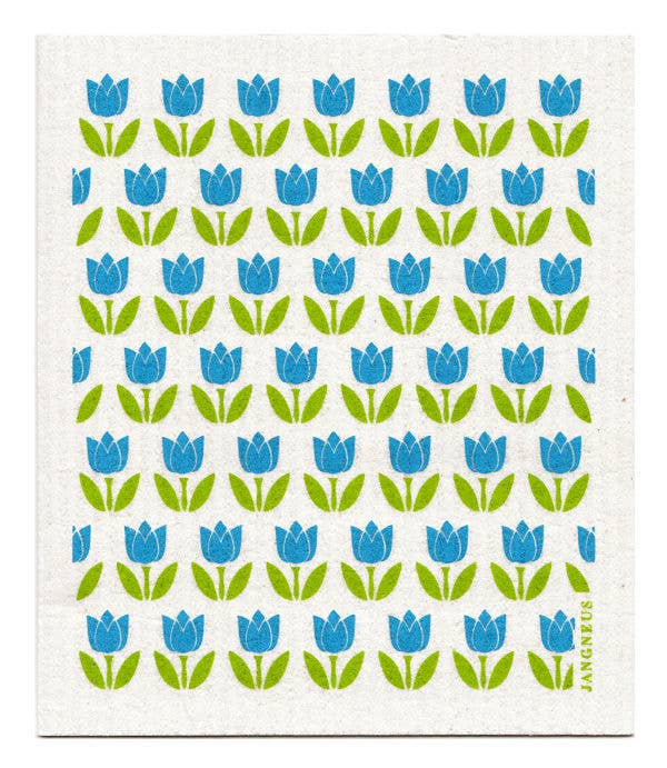 Swedish Dishcloth - Tulip Small - Turquoise — Mackey's